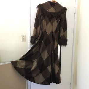 An Ren | Jackets & Coats | An Ren Long Coat W Fo Fur Trim | Poshmark